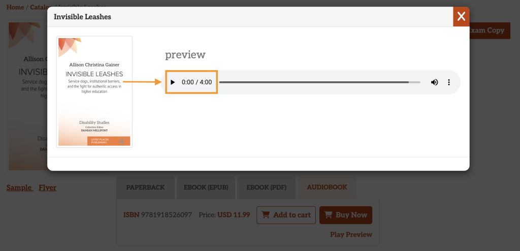 Audiobooks - Lived Places Publishing